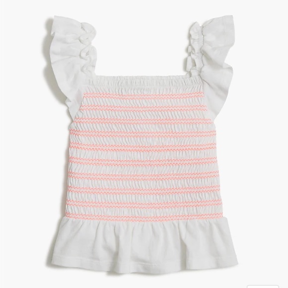 J. Crew Factory | Shirts & Tops | J Crew Girls Smocked Ruffle Top ...